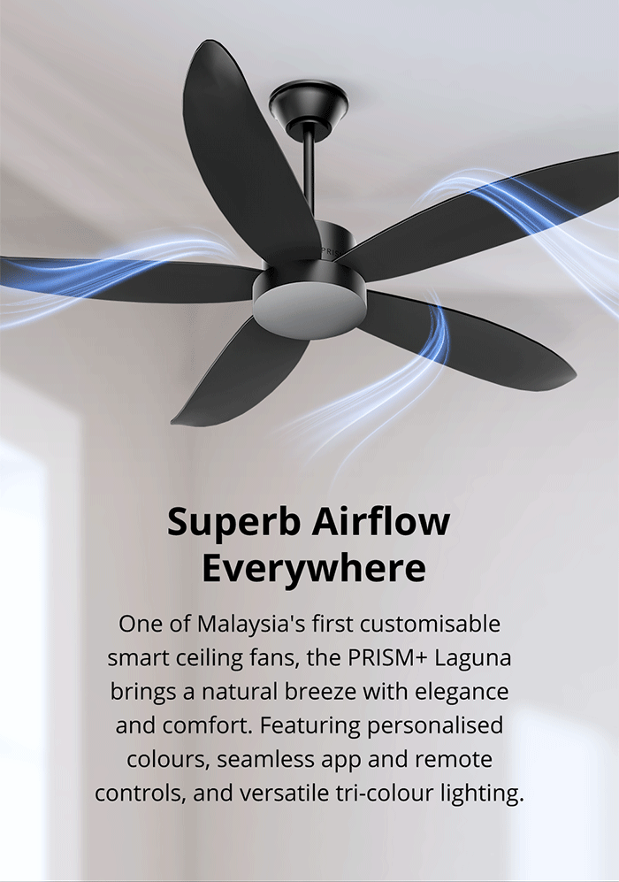 PRISM+ LAGUNA Smart Ceiling Fan [New Launch] | Shopee Malaysia