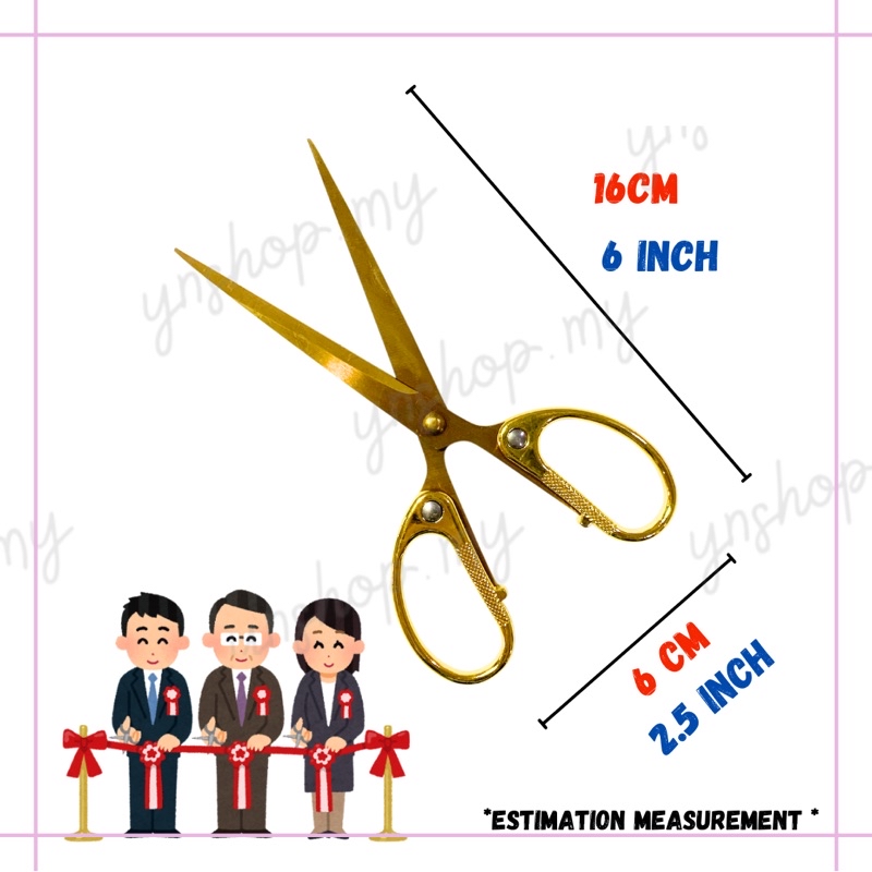 Golden scissors/ Ceremony Scissors /Gunting Emas Opening Ceremony ...
