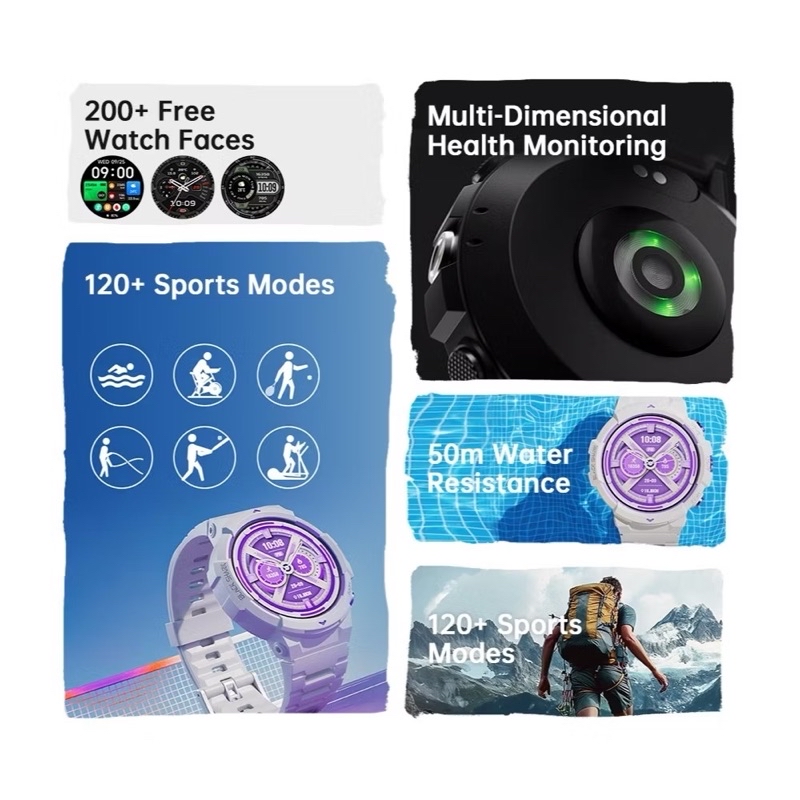 Black Shark GS3 Sport - ENC Bluetooth Call Smartwatch | 1.43" AMOLED ...