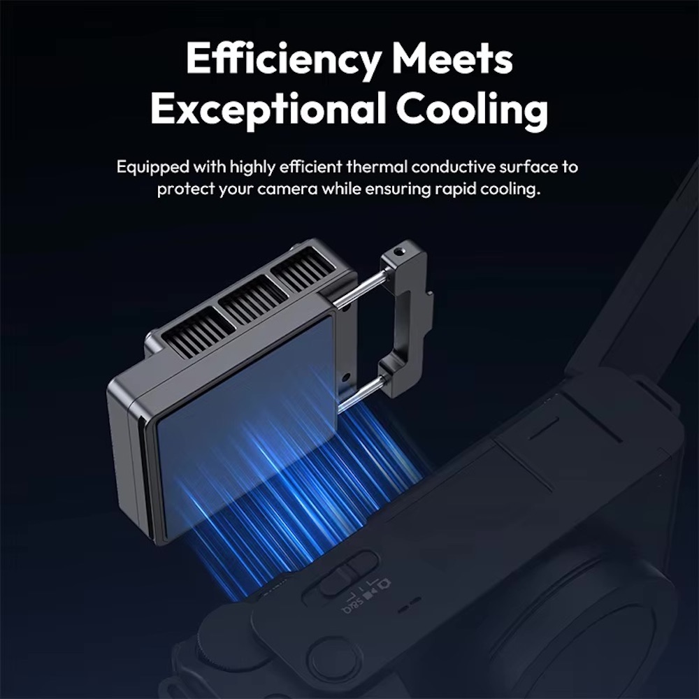 Ulanzi CU01 Thermostatic Semiconductor Cooler Battery Cooling Fan Live ...