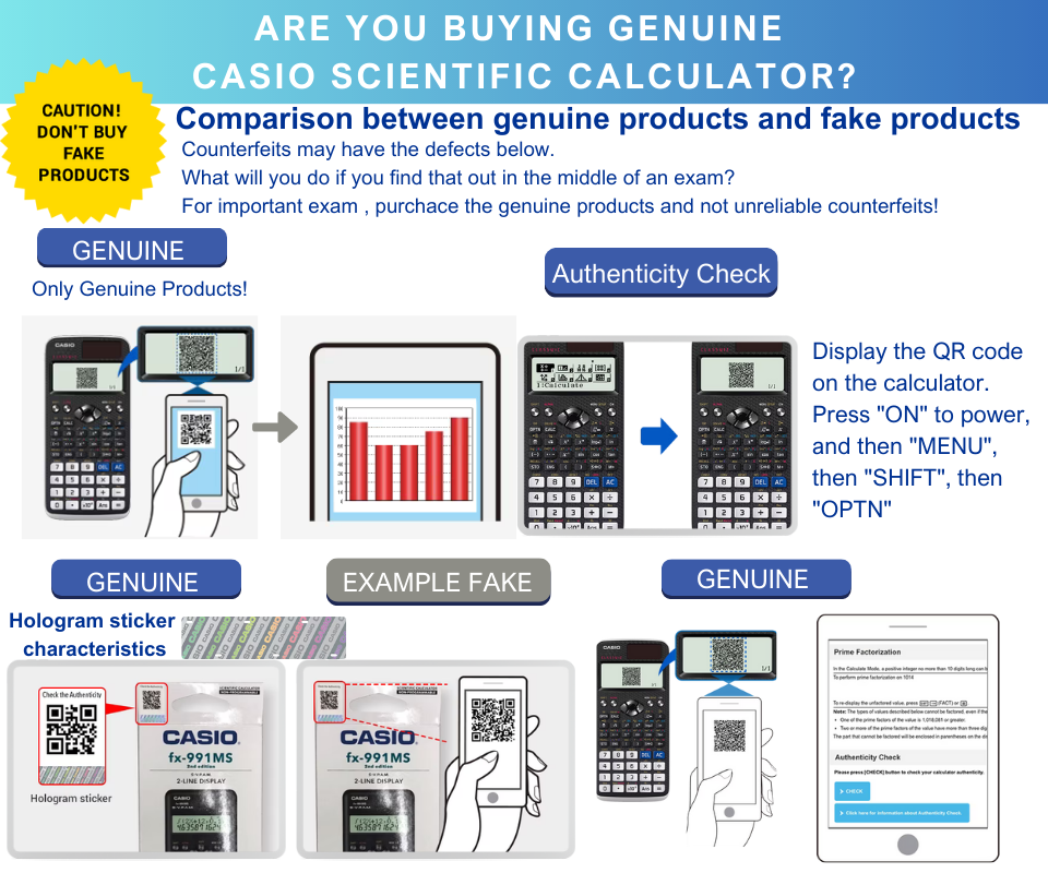 Genuine Casio FX-570EX-Blue ClassWiz Series Scientific Calculator for ...