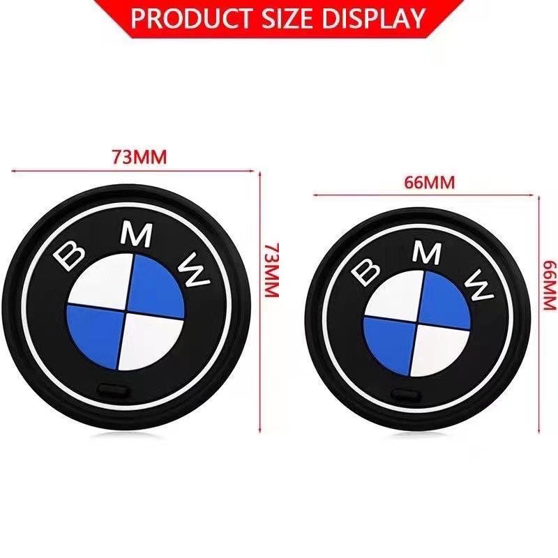BMW Series Car Coasters Non-Slip Coaster Car Cup Holder Mat Anti-Slip ...