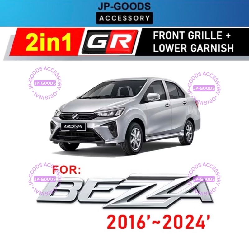 Perodua Bezza Facelift 2020 - 2024 B300 GR Honeycomb Grille Piano Gloss ...