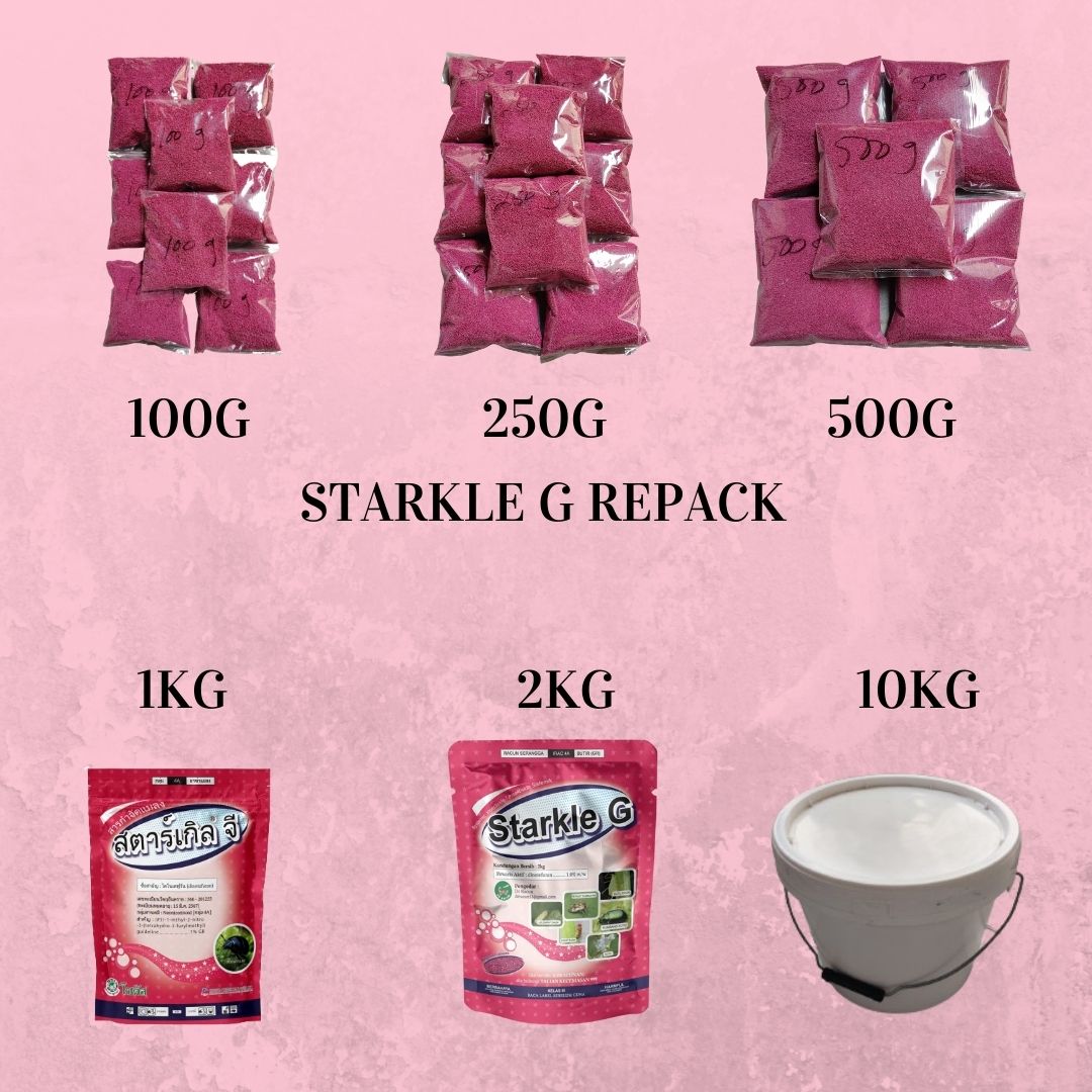 Starkle G 10kg Dinotefuran 1% Tabur Sahaja Racun Serangga Sistemik Tahan 30hari | Shopee Malaysia