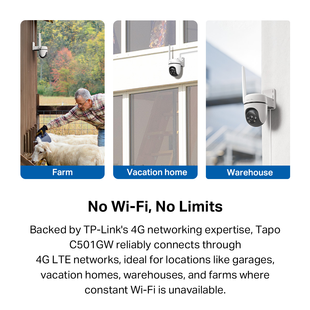 TP-Link Tapo 4G SIM Card & POE 2MP CCTV Camera Outdoor IP66 Waterproof ...