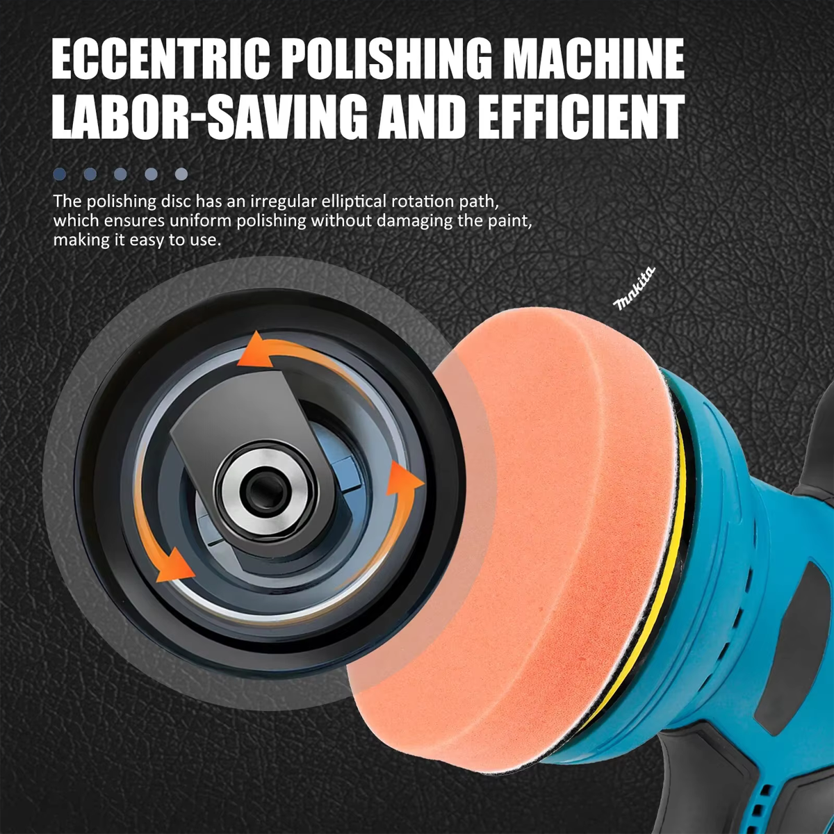 900W Mesin Polish Kereta polish machine car polish machine 18V Cordless Electric Polisher ...