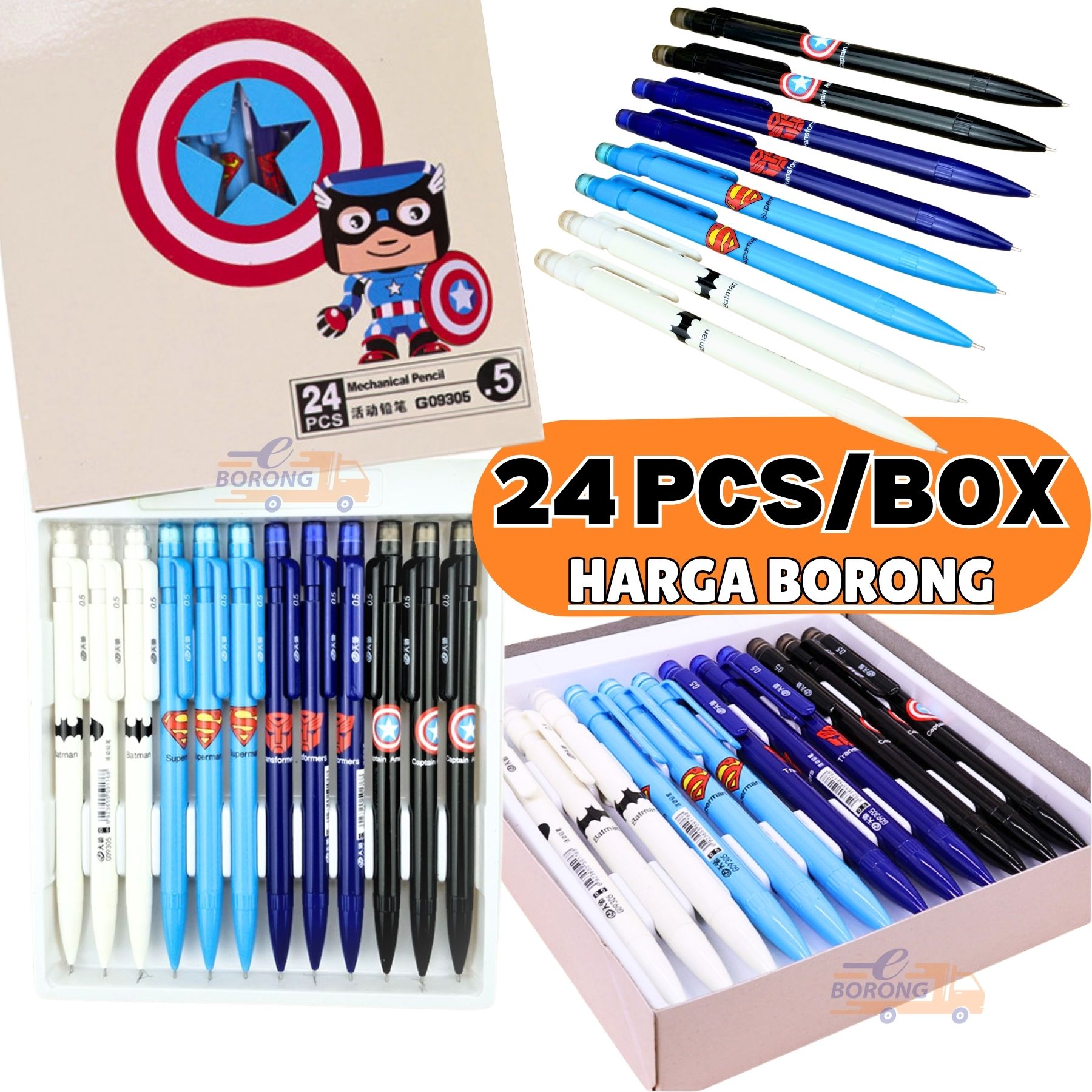 BORONG【1 Box】0.5mm Mechanical Pencil 0.5 School Student Cute Stationery ...