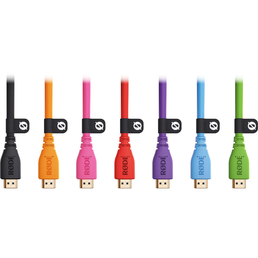 Rode Premium 1.5m / 3m HDMI to HDM Cable (Black/ Blue/ Green/ Orange ...