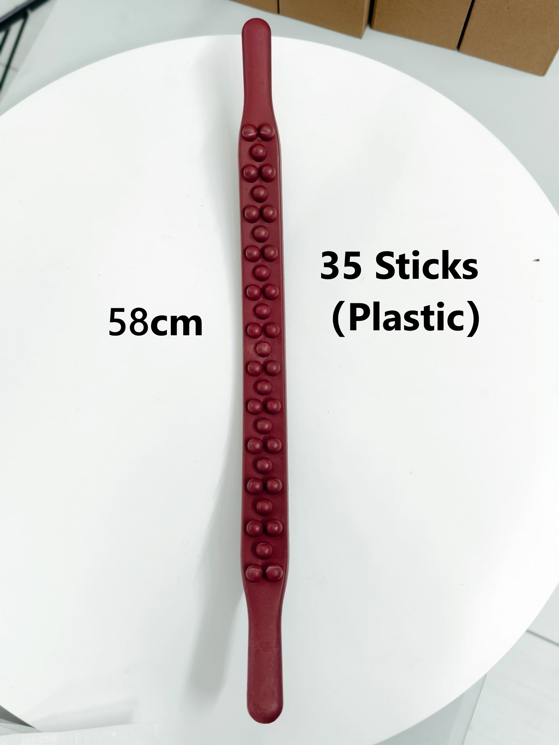 Rolling Tendon Stick 35 Beads Massage Scraping Stick Rolling Pushing ...