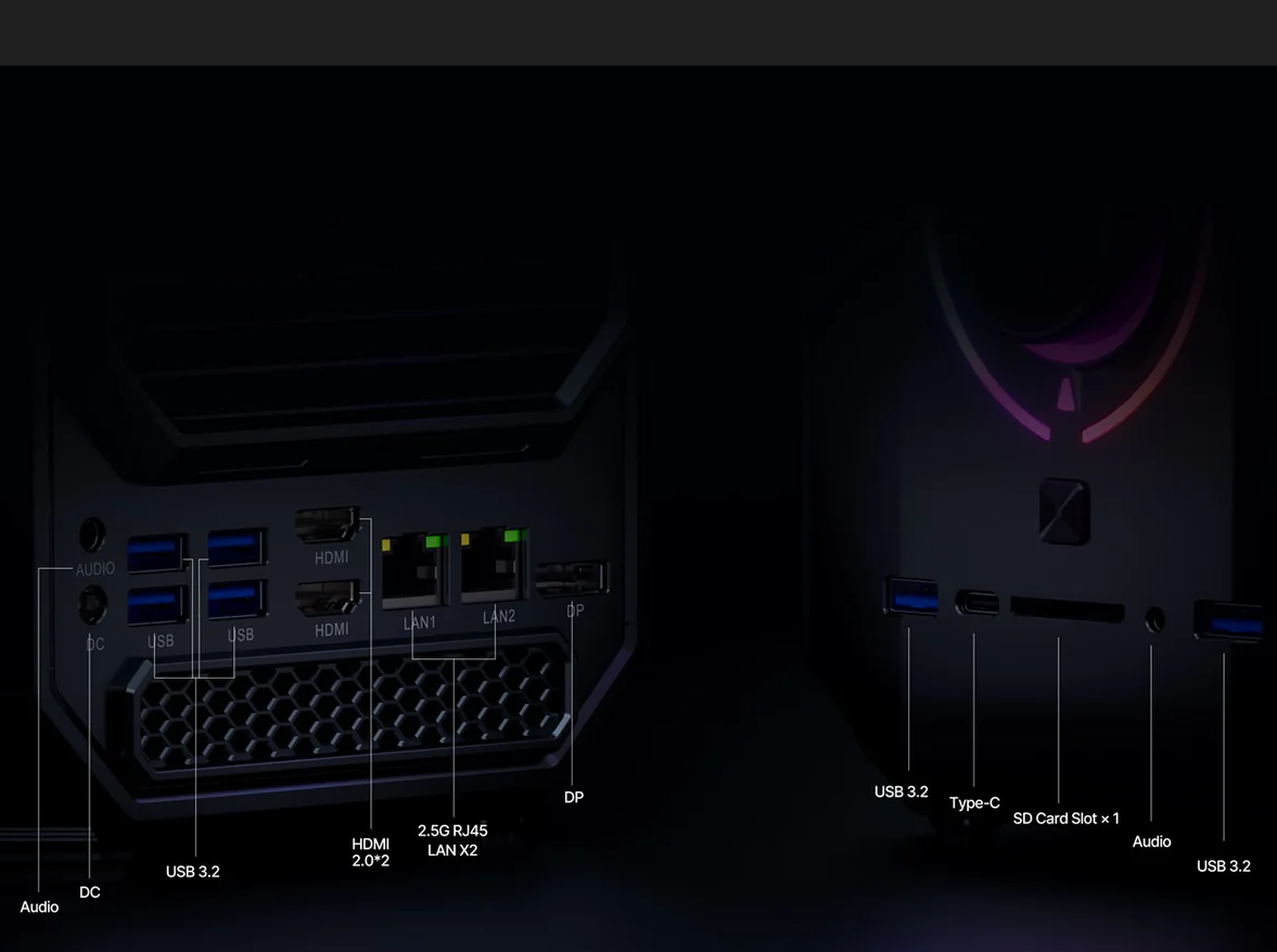 Acemagic 03 Mini PC tank, RTX3060 GPUs, intel i9 12900H 14core 20threads, 1Tb ssd storage DDR5 ...