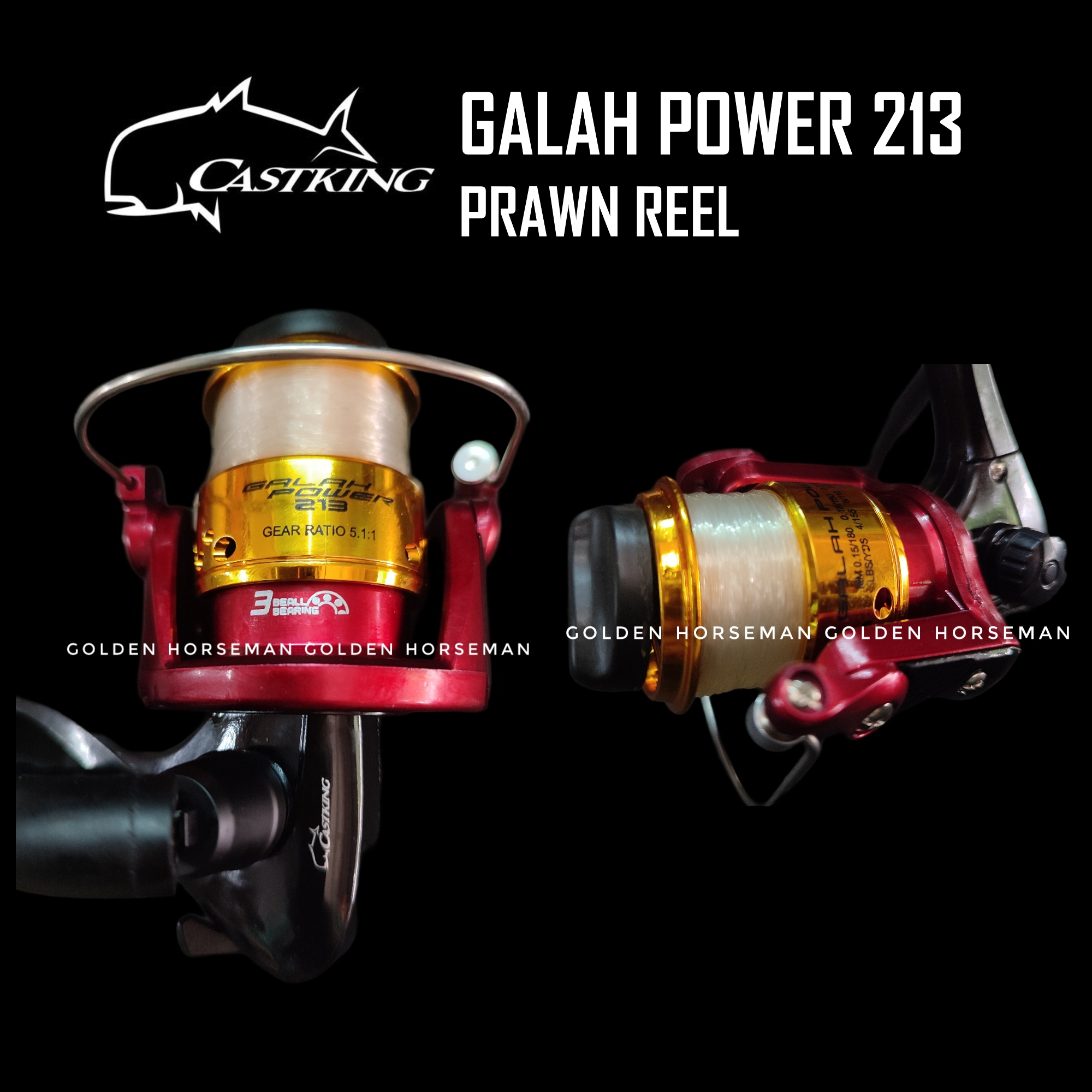 🔥🆂🅰🅻🅴🔥 CASTKING GALAH POWER 213 Prawn Reel Mesin Pancing Udang 3BB | Shopee Malaysia