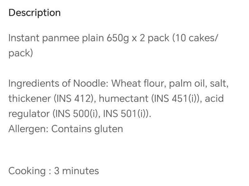 (Combo) Vits Mi Segera Pan Mee/Instant Pan Mee (650g x 2Pack) | Shopee ...