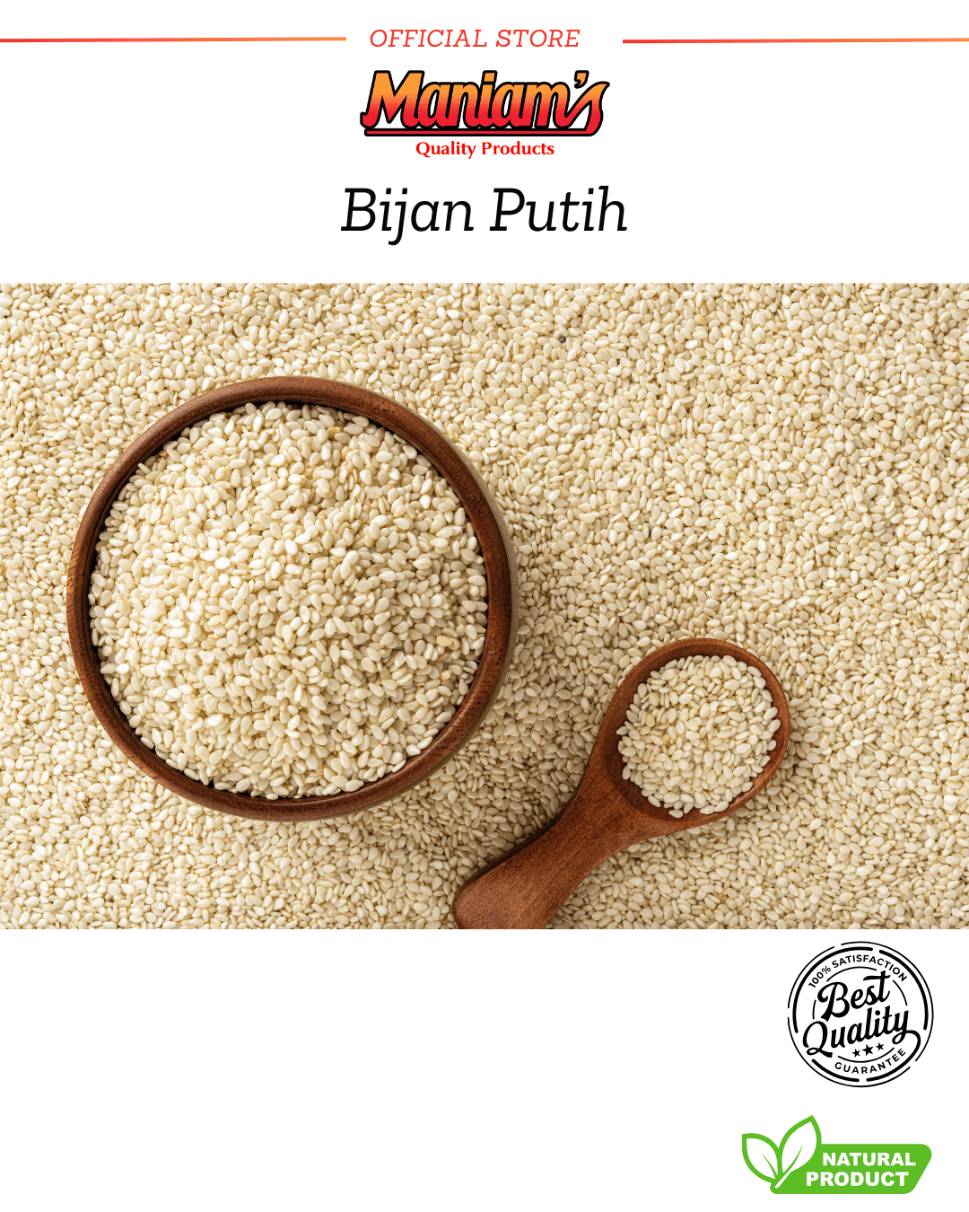 Bijan Putih / Sesame Seeds - 500g/1kg | Shopee Malaysia