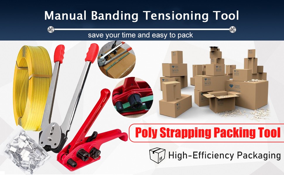 Manual Stfapping Packaging Kit Heavy Duty PET PP Strapping Plier ...