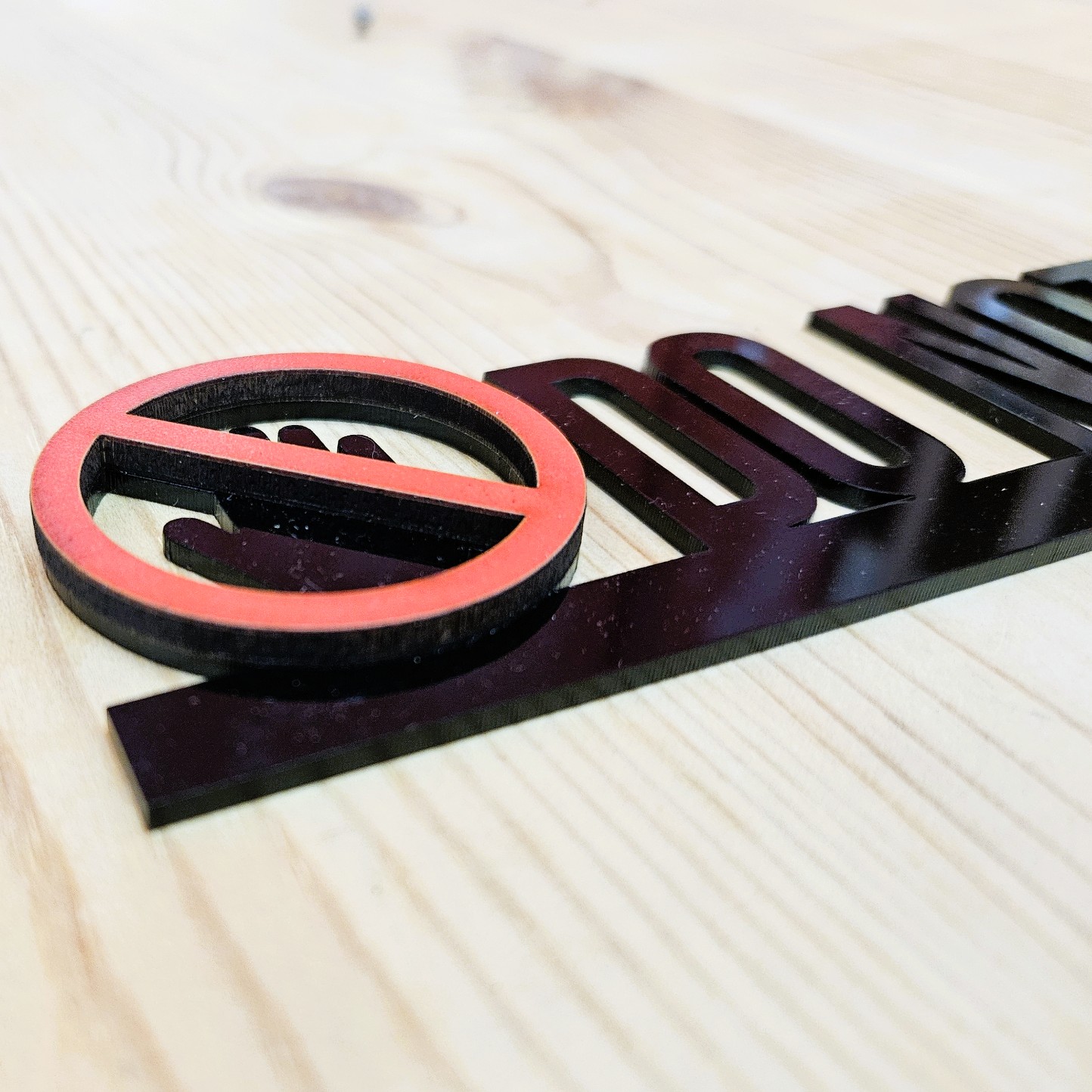 LUS Do Not Sign Papan Tanda Indoor Singage Acrylic Sign Modern 3D ...