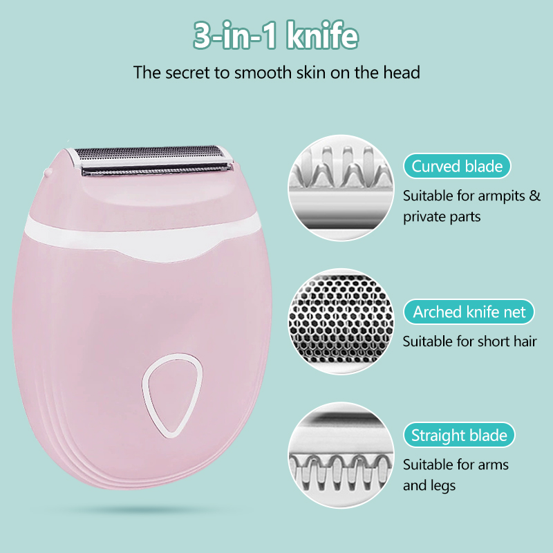 Electric Women's Shaver Epilator Leg Armpit Hair Remover Mini Shaver ...