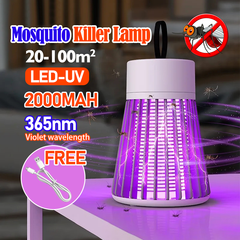 Wireless Mosquito Trap Killer LED Light Pest Catcher Nyamuk Serangga ...