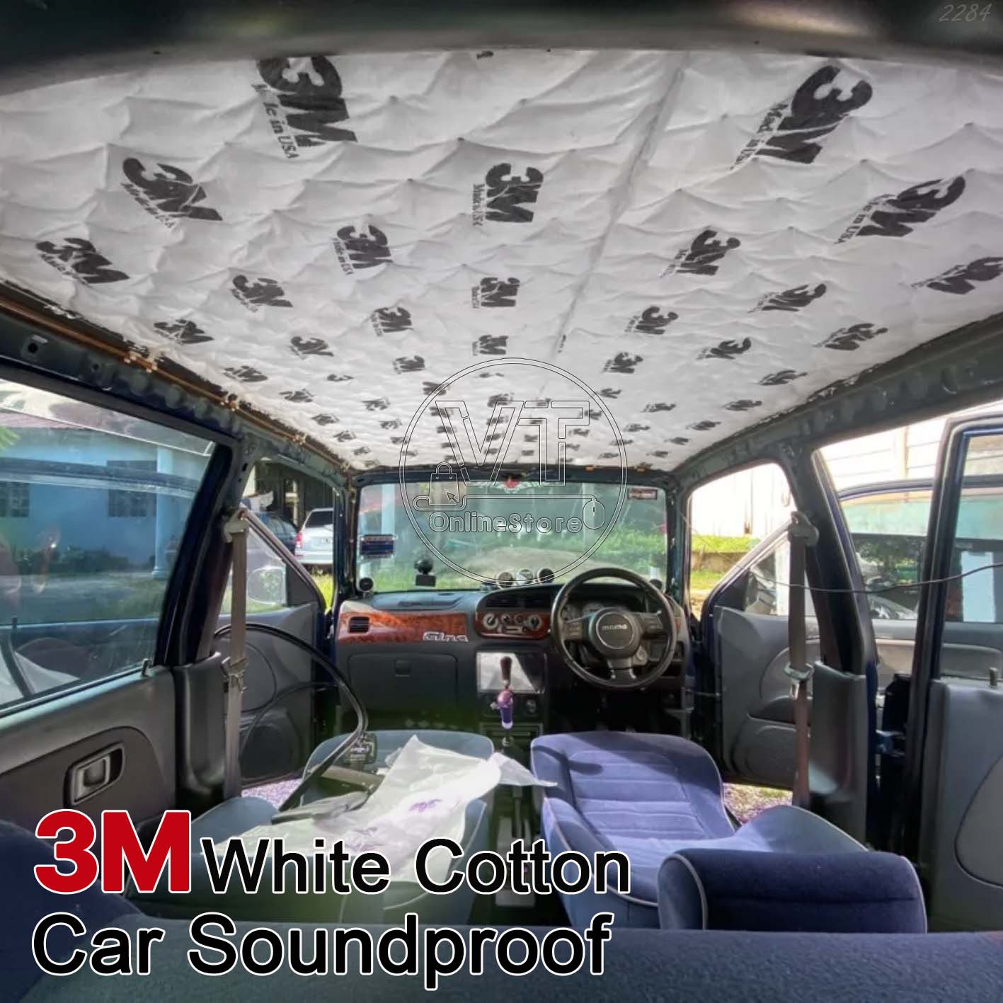 3M Sound Proof Cotton White (80cmx 52cm) 14mm Sound Proof Sponge ...