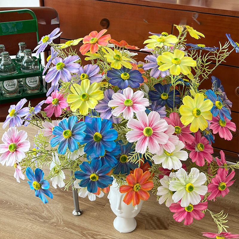 (3HEADS) GESANG Artificial Flower Fake Bunga Wedding Pelamin Gubahan ...