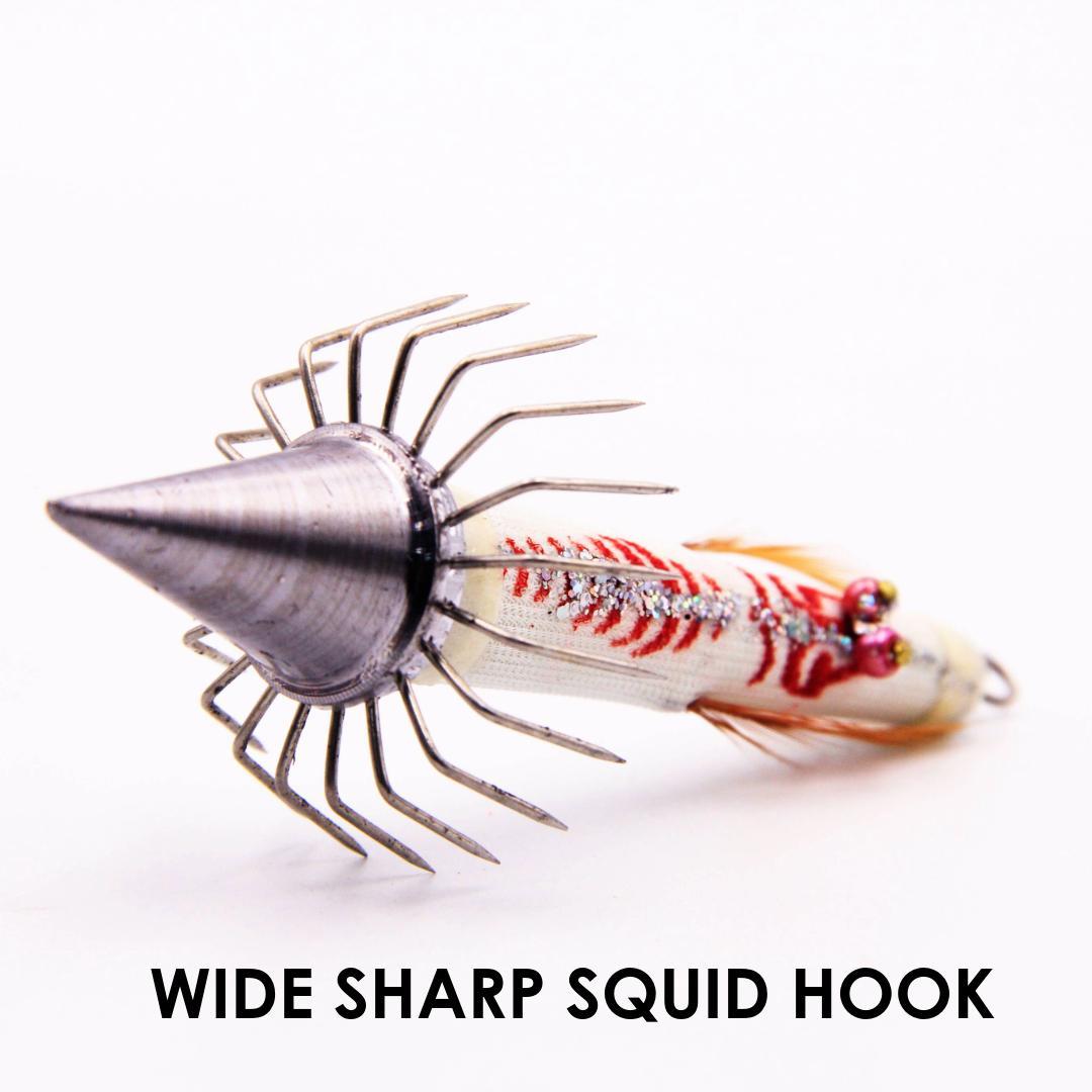 BOCEAN LASER Bottom Sinker Squid Jig Mata Candat Sotong Gewang Perambut ...