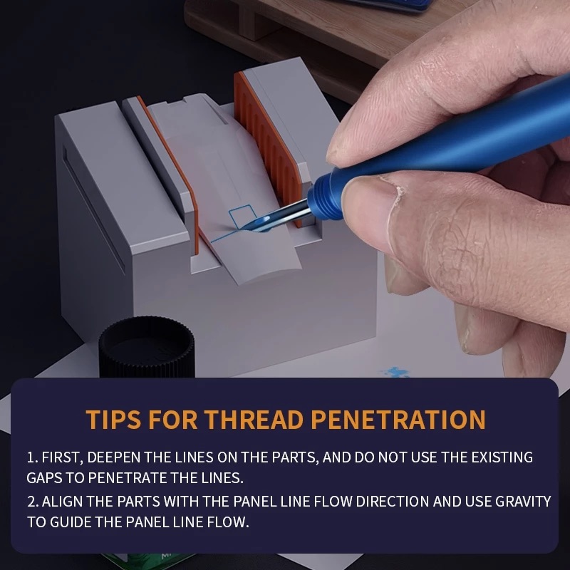 STEDI Gundam Panel Lining Pen & Wipe Stick & Water-based panel line Ink ...