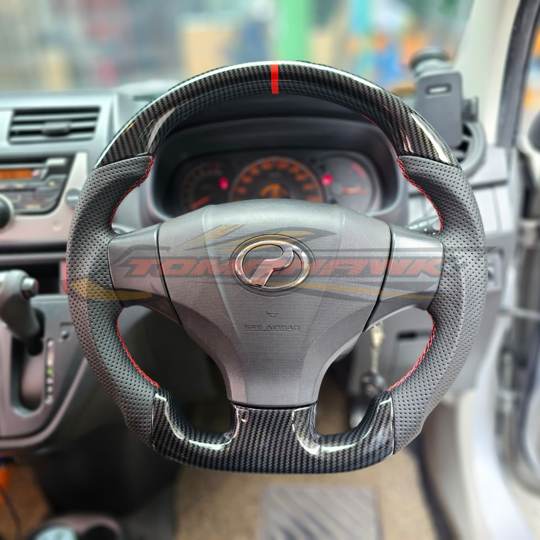 PERODUA MYVI ICON LAGI BEST CARBON STEERING PERODUA CARBON STEERING ...