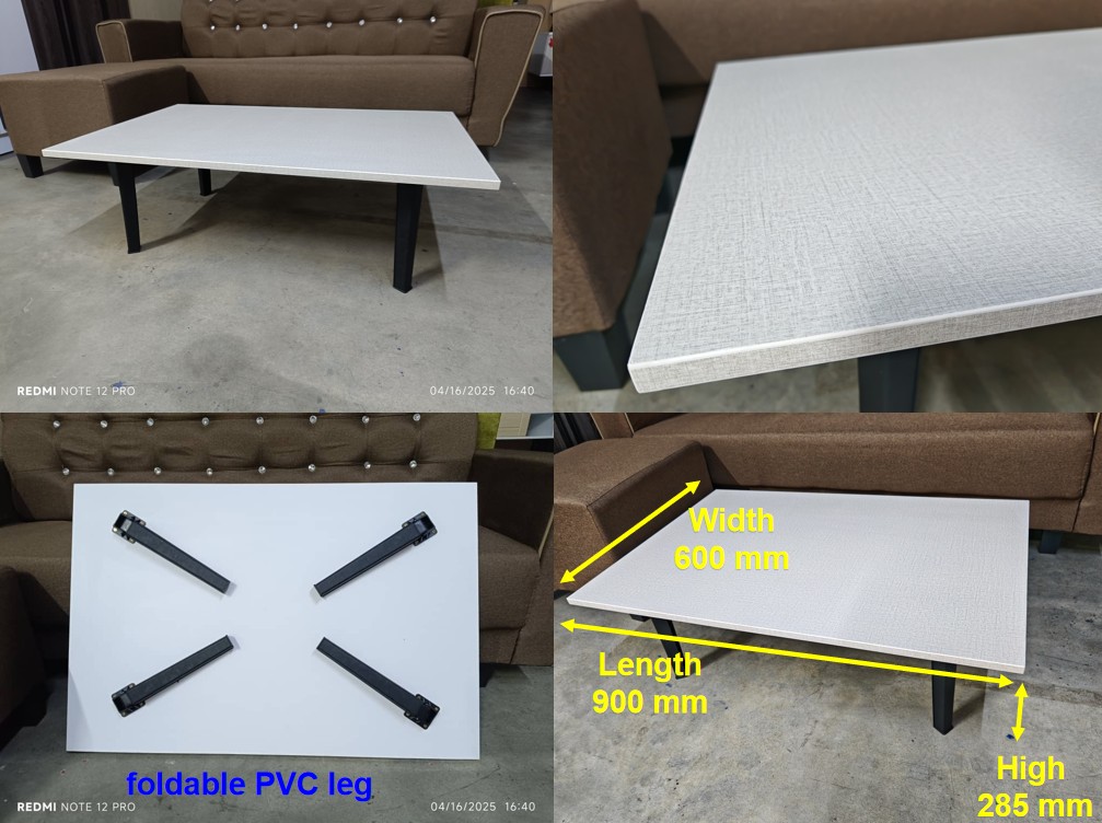 Japanese Table Waterproof Coffee Table Side Table Desk Meja Kopi Makan ...