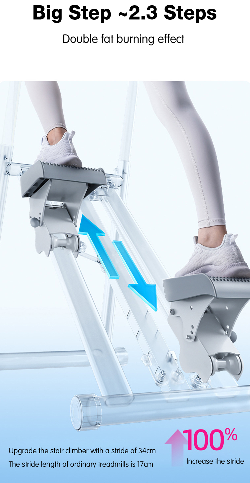 EBUY Home Staircase Machine Climbing Machine Stepper Cardio Fitness ...