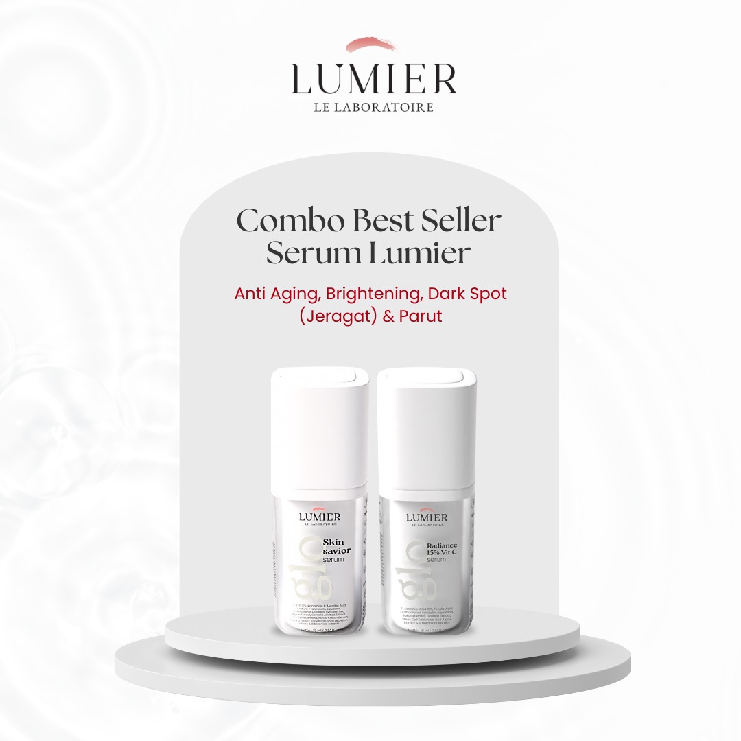 LUMIER - COMBO SERUM ANTI JERAGAT (SKIN SAVIOR + RADIANCE VIT C ...