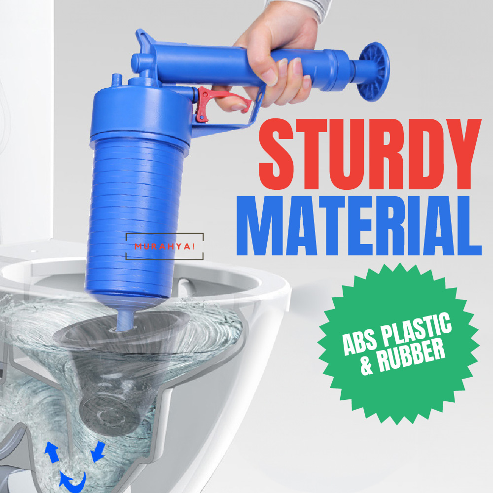 Air Power Pump Bathroom Cleaner Toilet Dredge Plug Blockage Remover ...