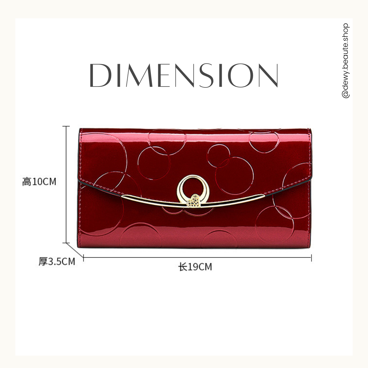 🎁 Perfect Gift Luxury RFID Women Long Wallet | Glossy Elegant Purse ...