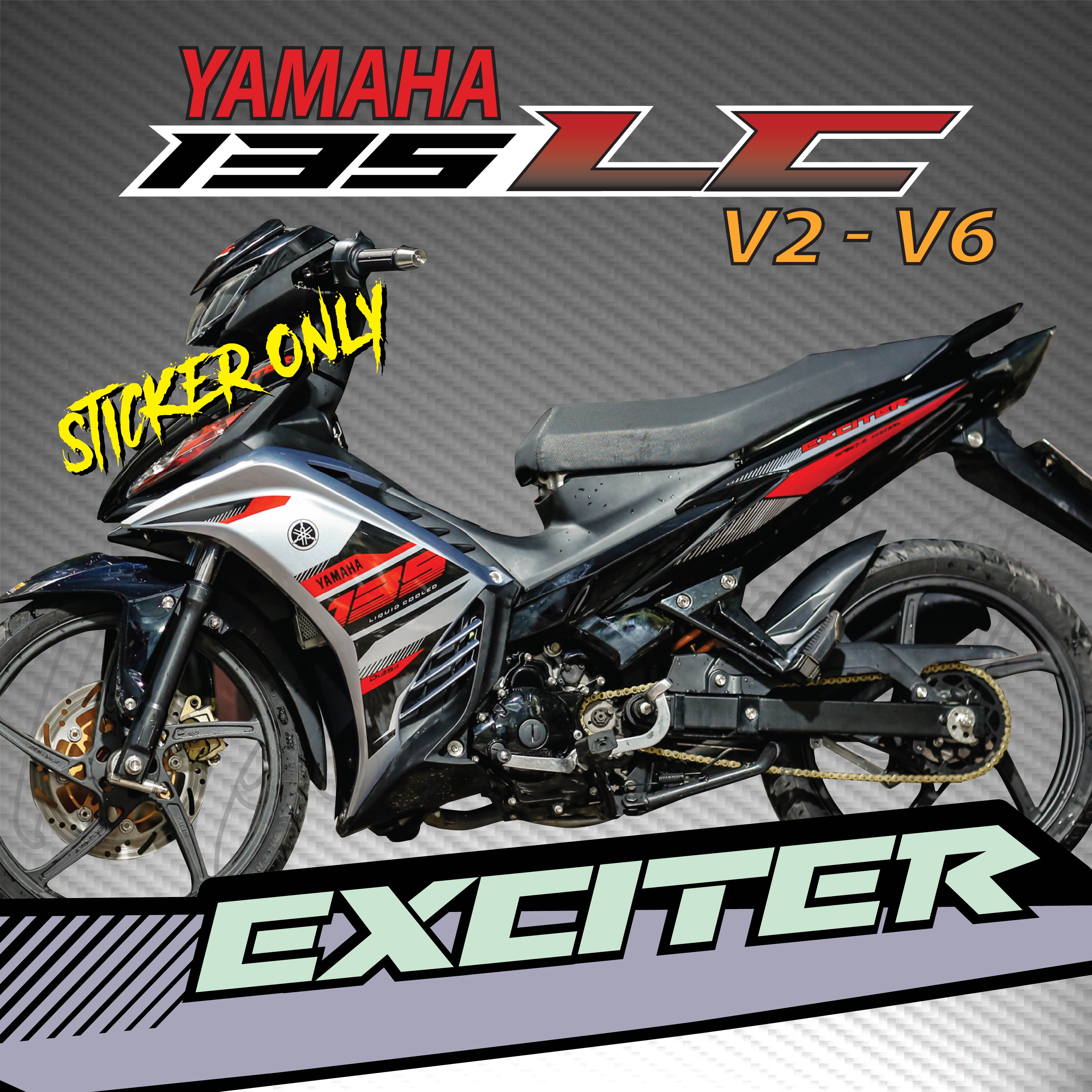 STRIPE MOTOR YAMAHA LC135 V2 V3 V4 V5 V6 V7 EXCITER VN DESIGN 2024 ...