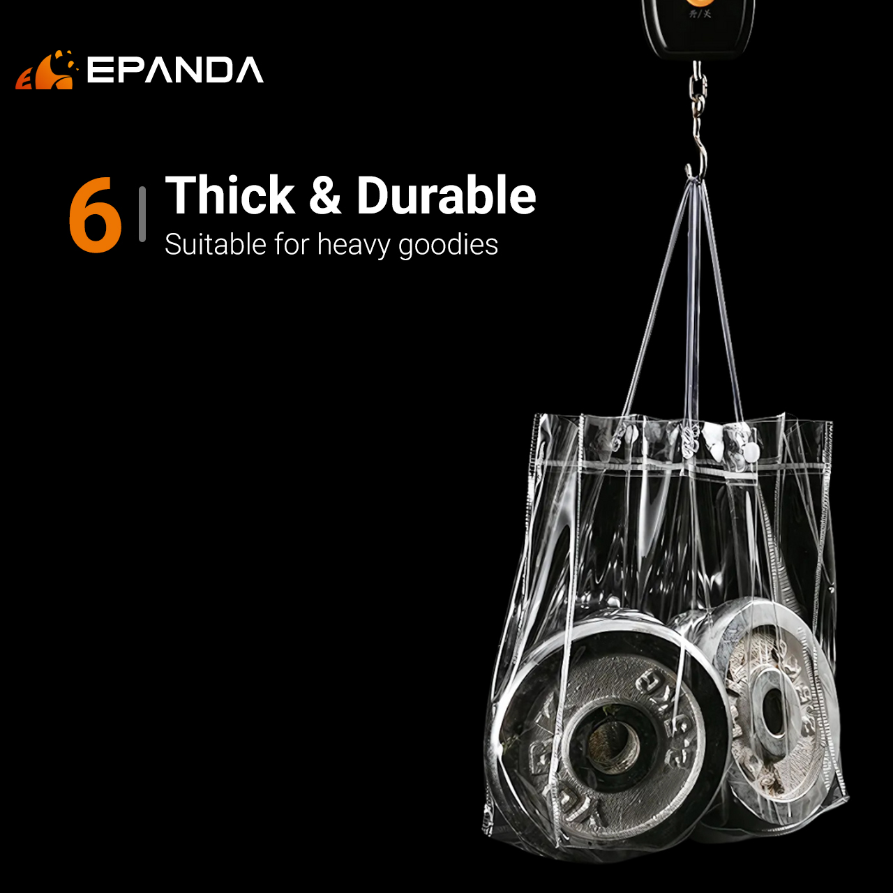 Transparent PVC Tote Bag Beg Plastik Cenderahati Clear Handle Bag Door ...