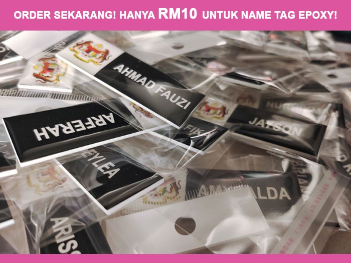 Name Tag Logo Jata Epoxy Murah (Magnet/Lock Pin/Pin) | Shopee Malaysia