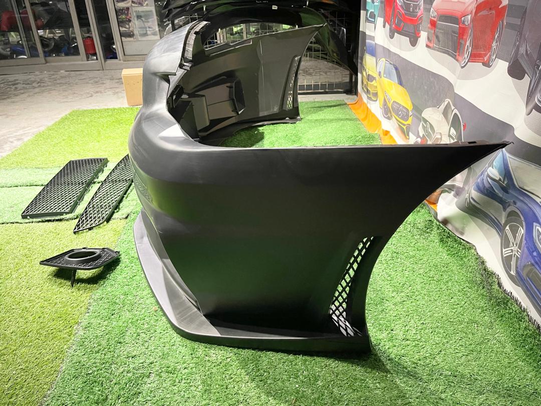 1 pp varis v3 front bumper depan fit untuk lancer gt proton inspira ...