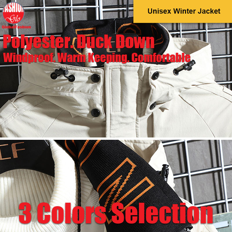 Winter Jacket Men Woman Baju Sejuk Lelaki Perempuan Tebal Hooded Duck ...