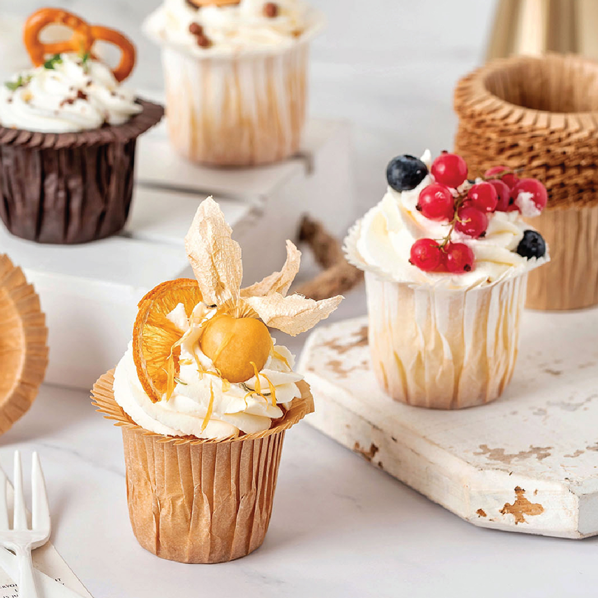 Uneedkek Hat Cupcake Cup Baking Paper Cup Bekas Kertas Kek 30±pcs ...