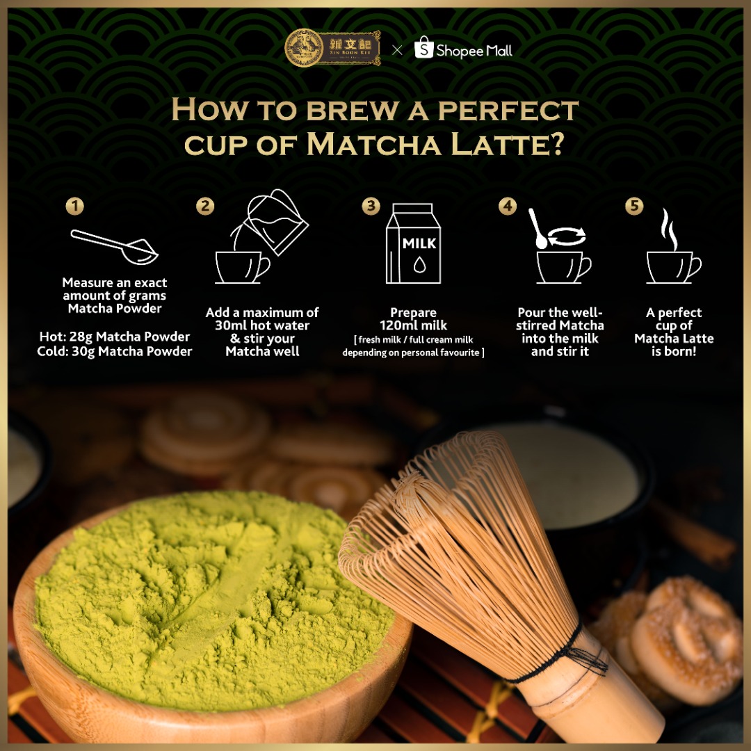 [ HALAL ] SBK Japanese Premium Matcha Powder Premix｜Serbuk Matcha Jepun ...