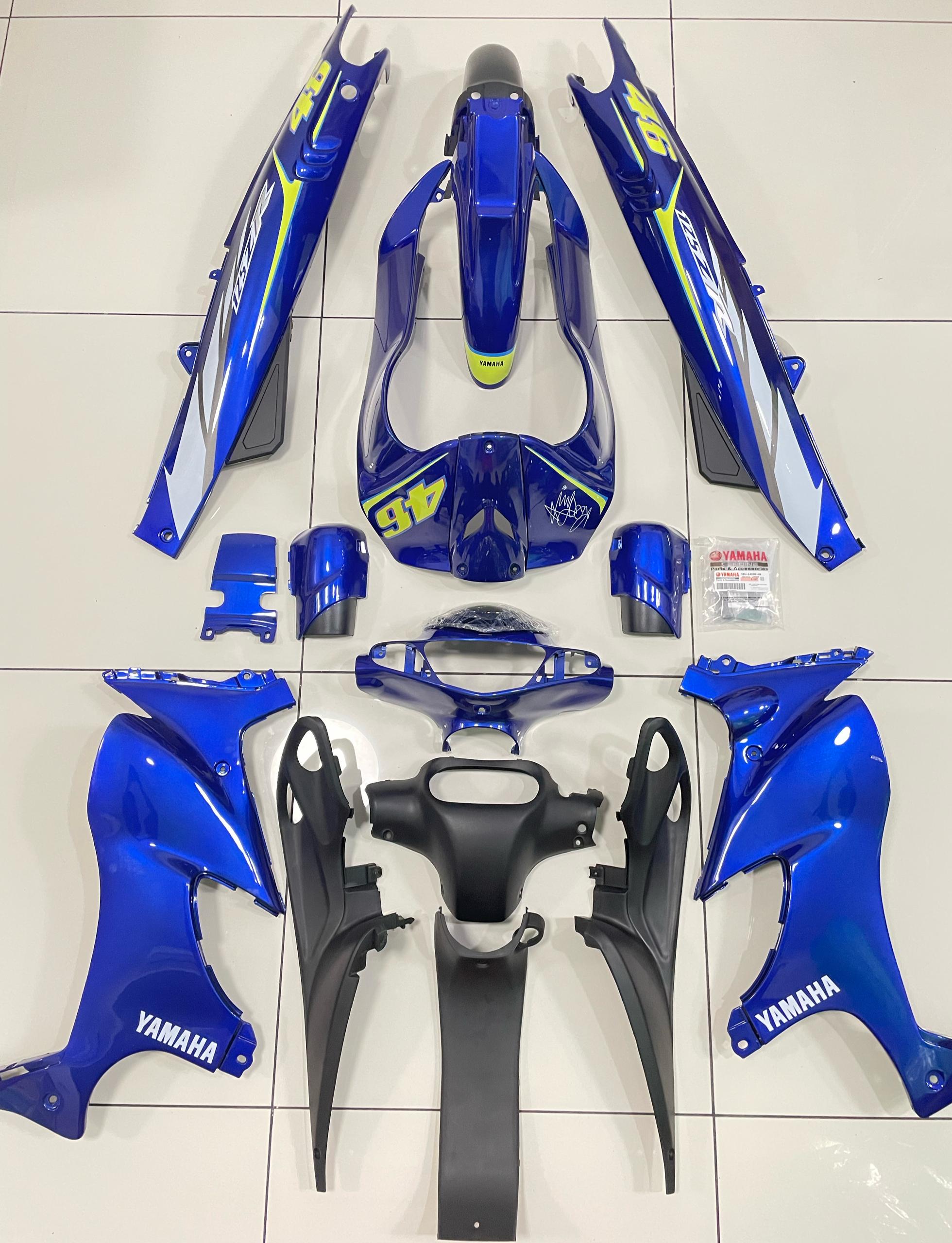 COVERSET BODYSET YAMAHA 125ZR 125Z ORIGINAL HLY BIRU 46 DPBMC SIAP ...