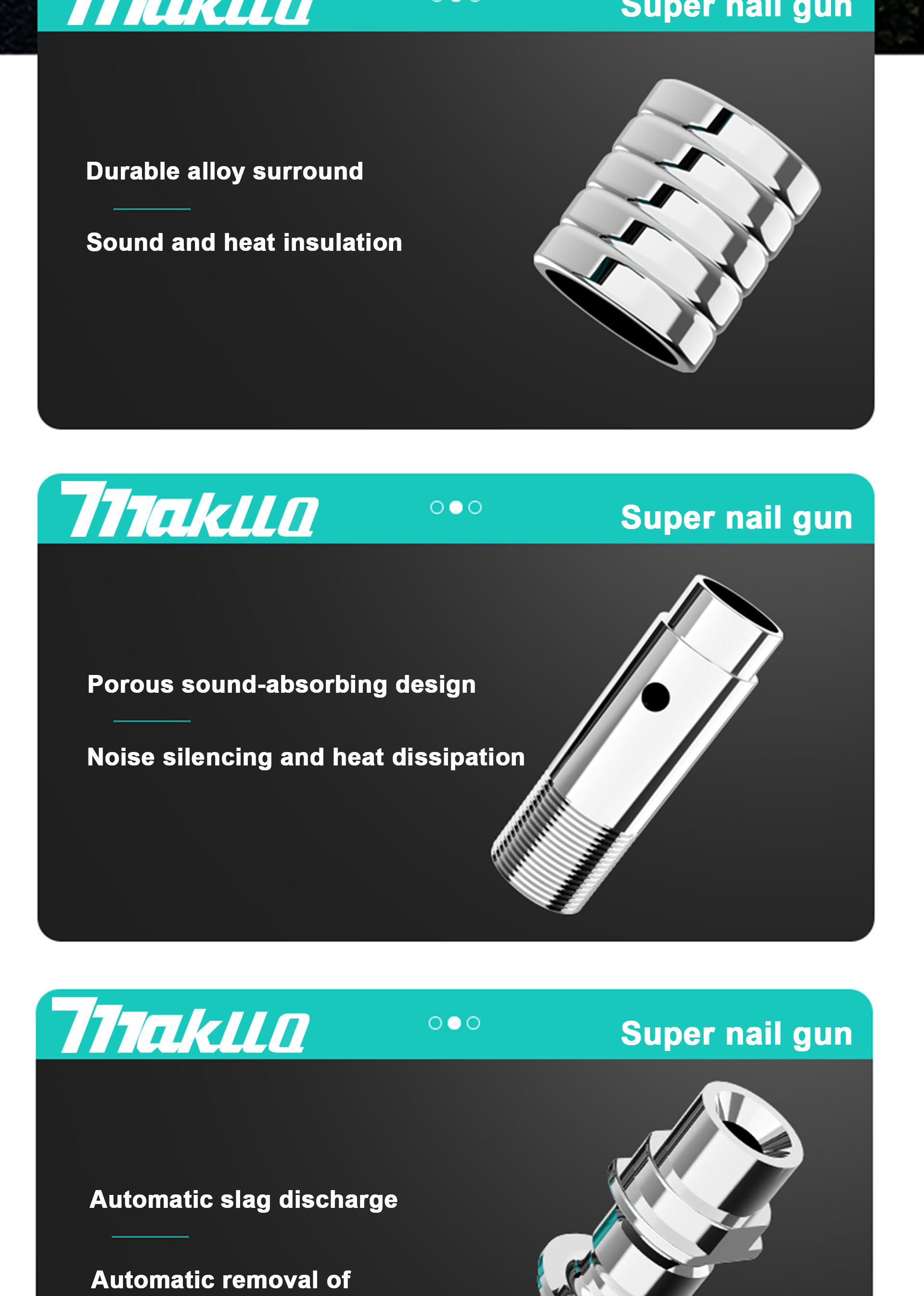 Nail gun mini manual steel nail gun home building fixator kit alat ...