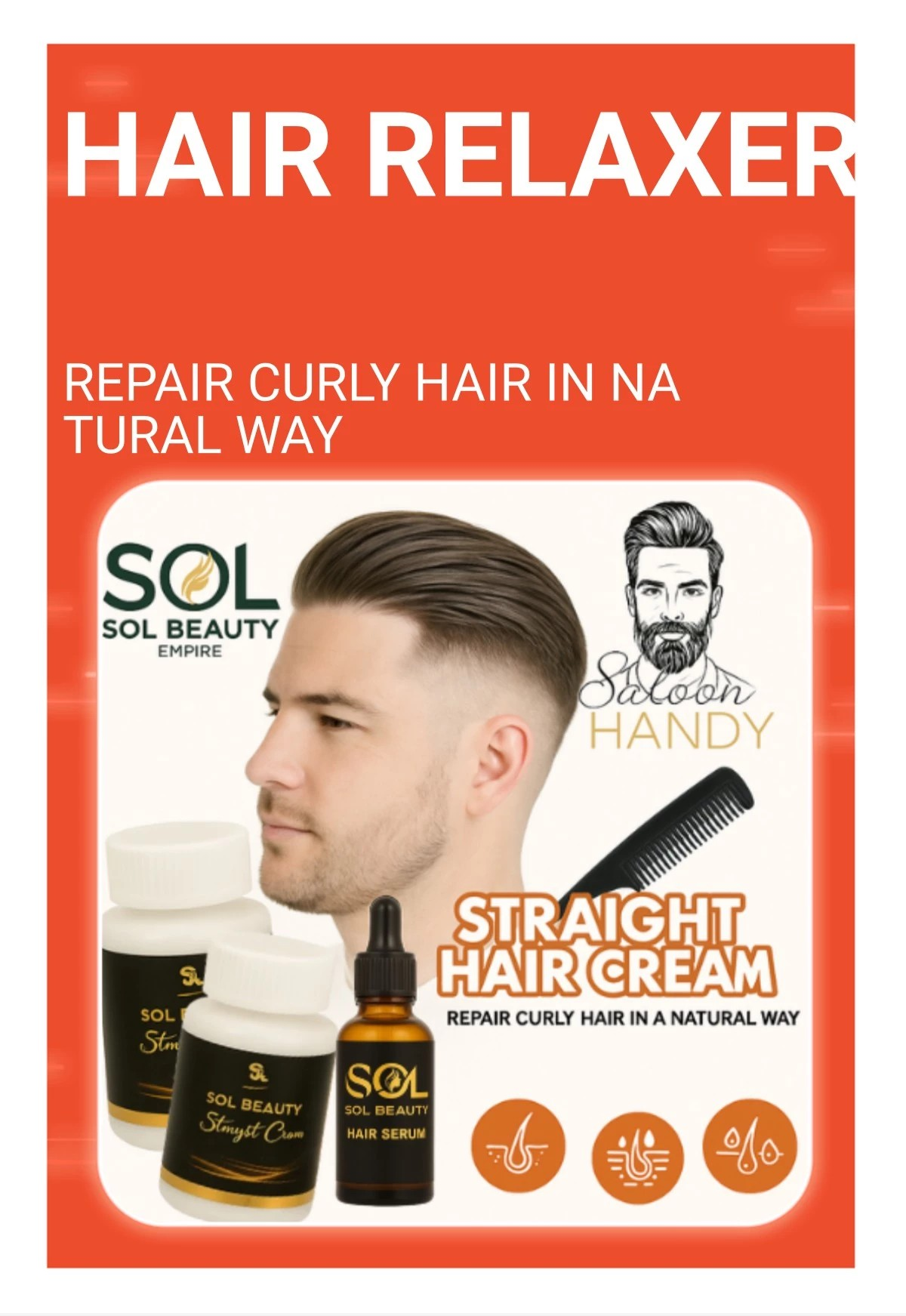 Hair Relaxer Smooth Straight Hair Cream Hair Straightening Hair Relaxer ...
