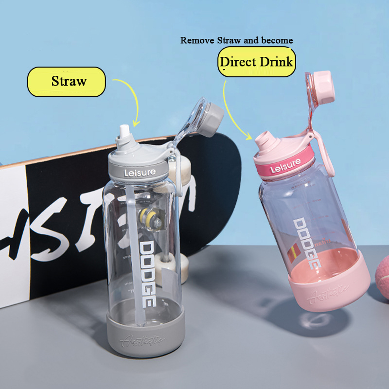 Dodge 780ml/1L/1.25L Direct Drink Large Capacity Leakproof Tritan BPA-Free Water Bottle | Shopee ...