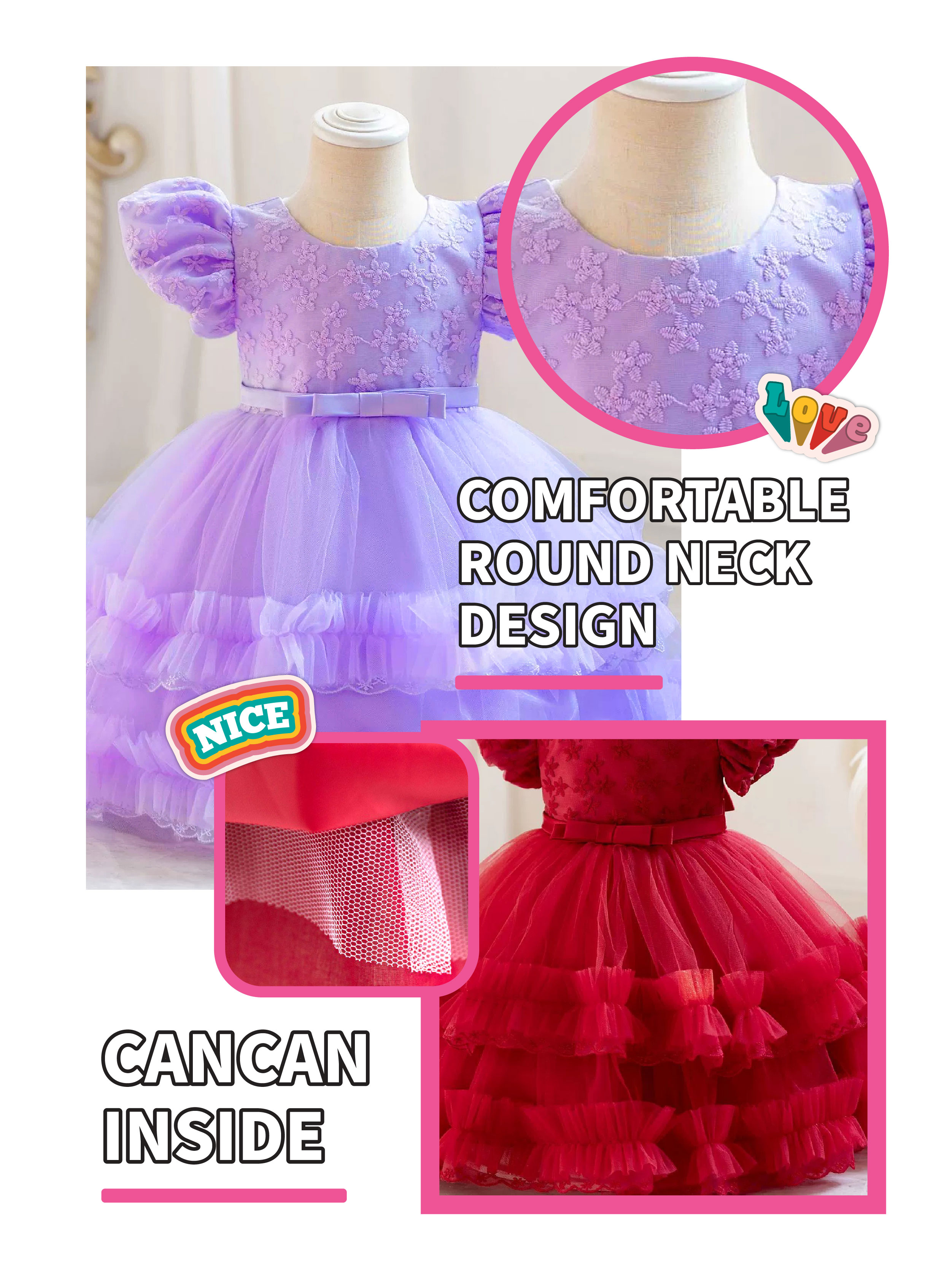 [0mth-5±yrs] Gaun Kembang Budak Perempuan Kids Dress Baby Girl Dress ...