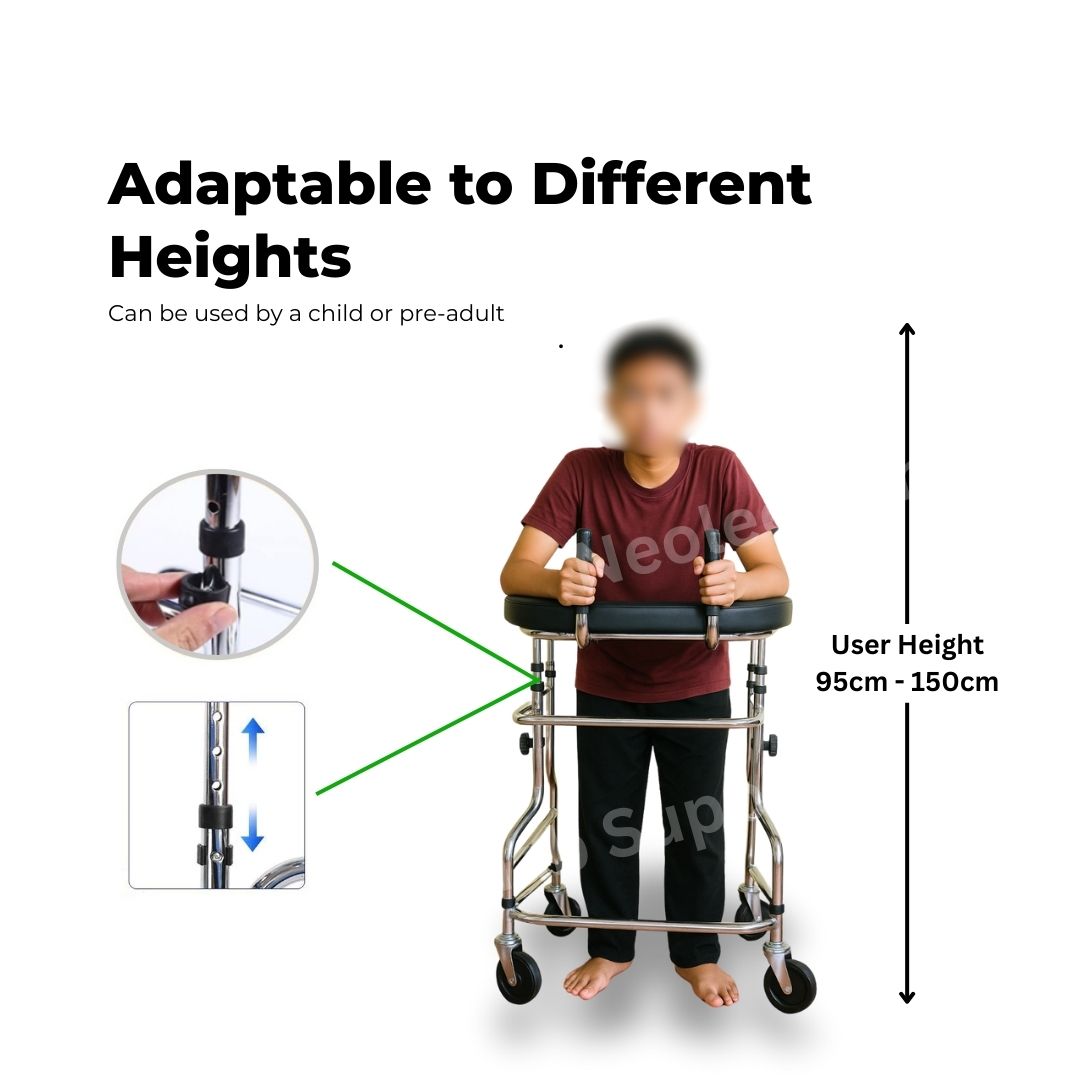 Forearm Rollator Walker (Cardiac Walker) | Stroke patient recovery ...
