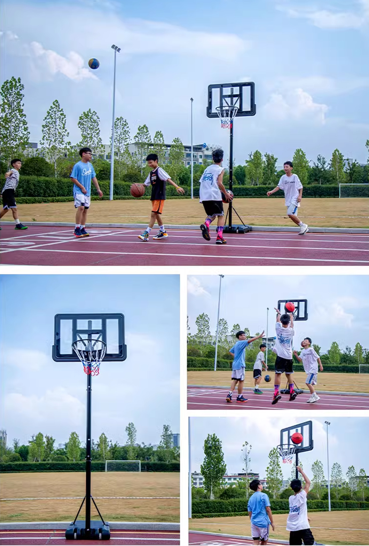 Adult adjustable basketball stand 3.05m Height Adjustable Adult ...