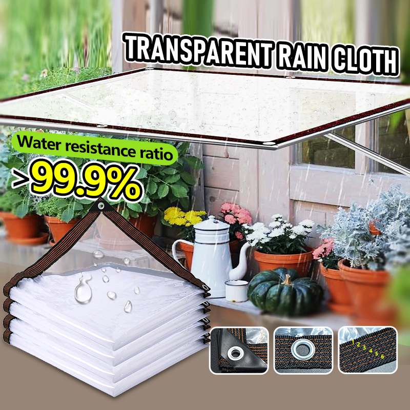 Thickened Plastic Pe Film Transparent Rainproof Cloth Rainproof Shade ...