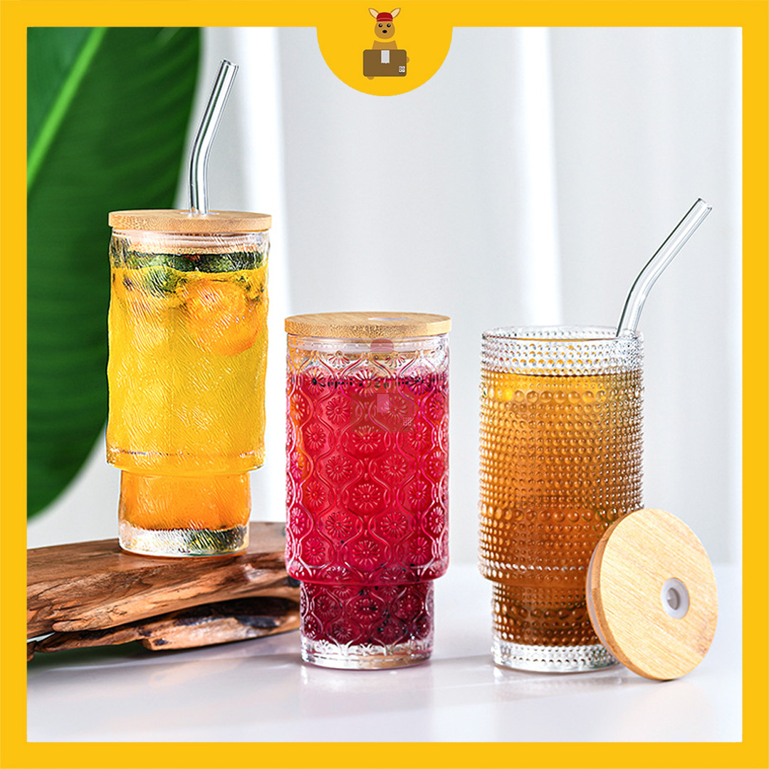 Ins Style Tall Glass Cup Aesthetic Transparent Glass Cup Mug Coffee Tea ...