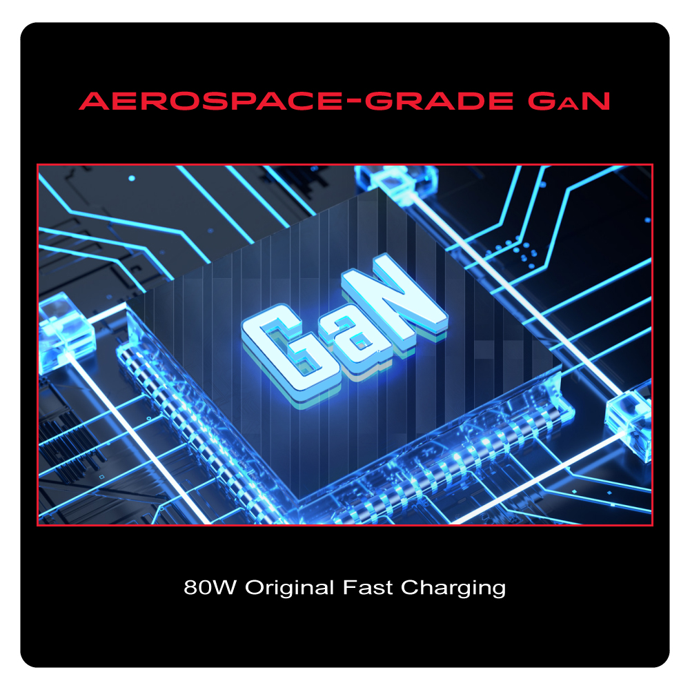 nubia REDMAGIC DAO 80W 3-Port GaN Power Charger | Includes 100W Data ...