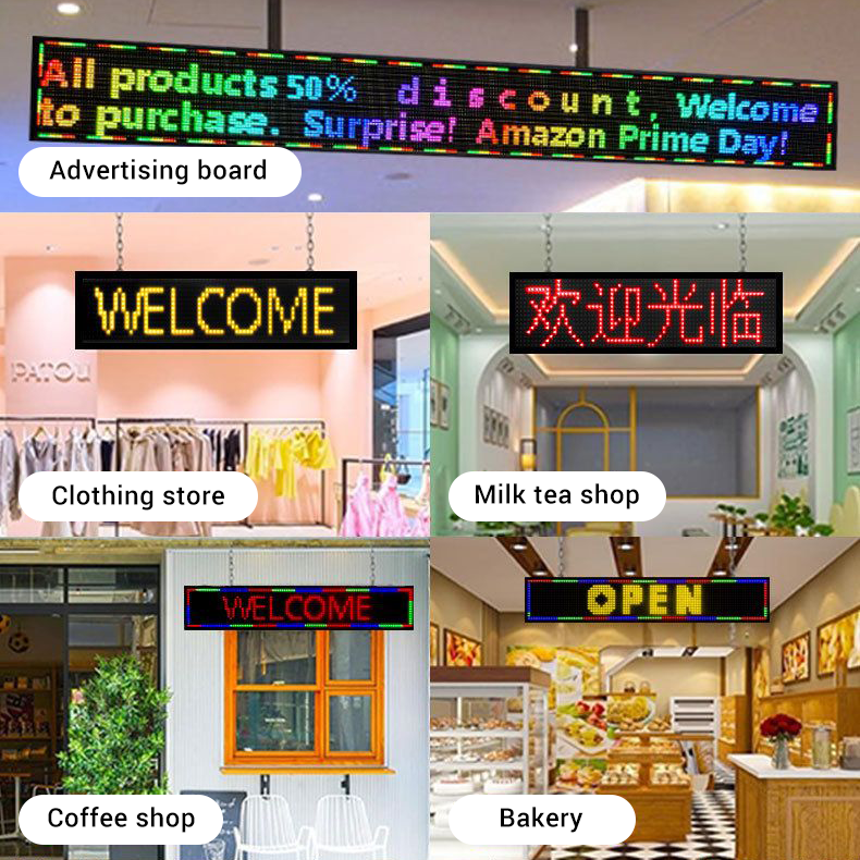 Electronic Display LED Signboard waterproof rolling LED advertising ...