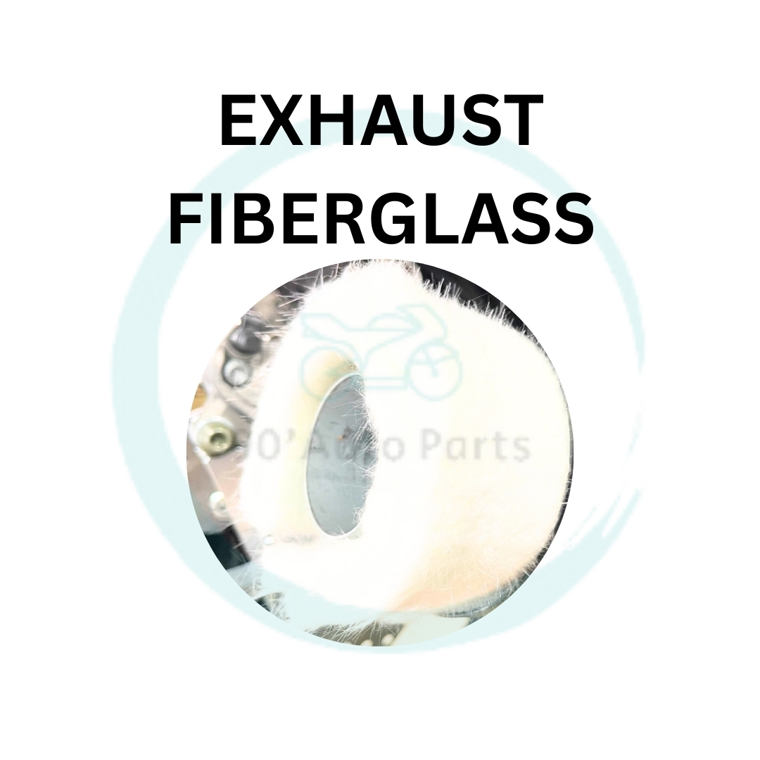 EXHAUST FIBER FIBERGLASS EKZOS FIBER PUTIH MOTOR | Shopee Malaysia